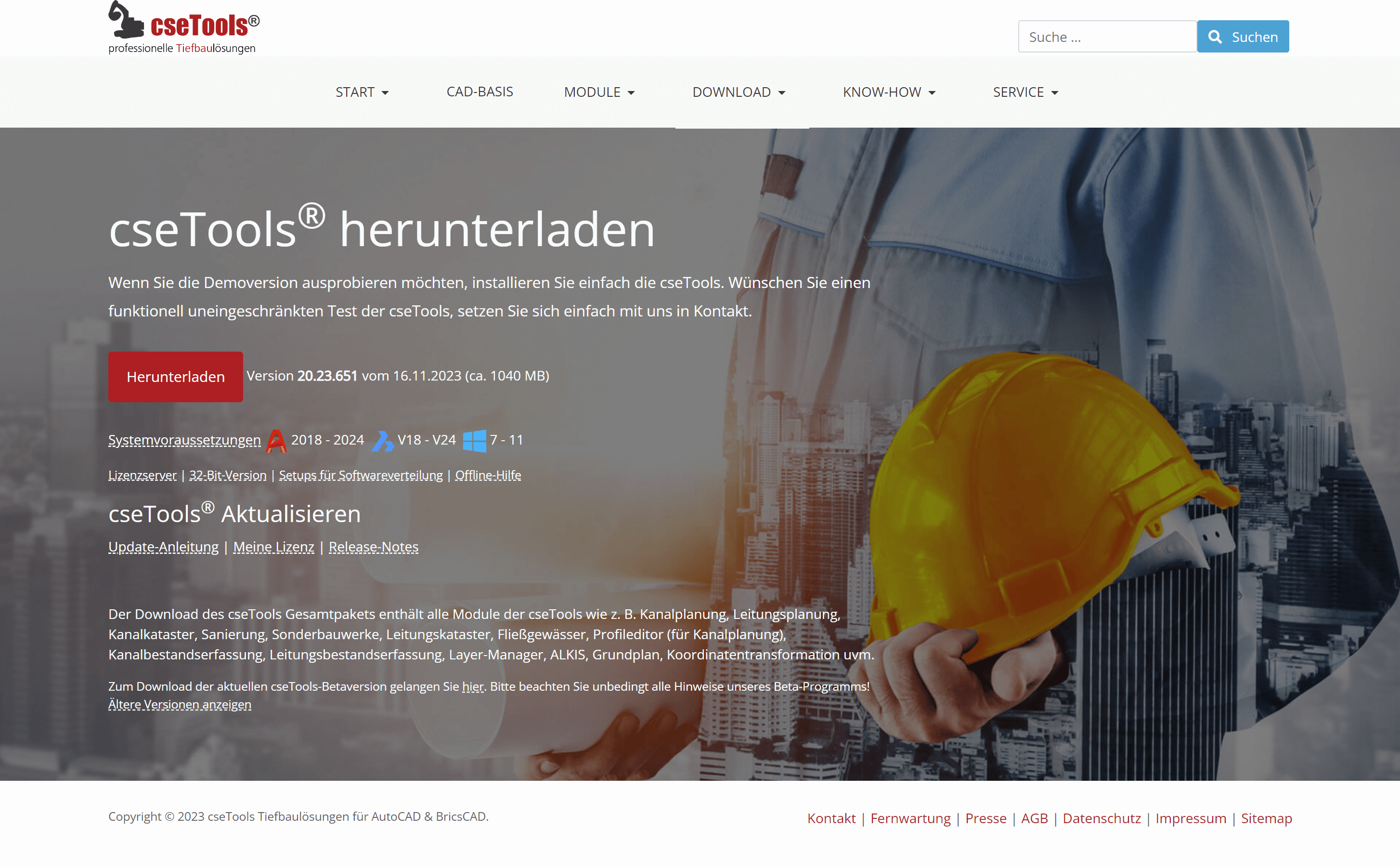 cseTools Download - Installationsprogramm und Weitere