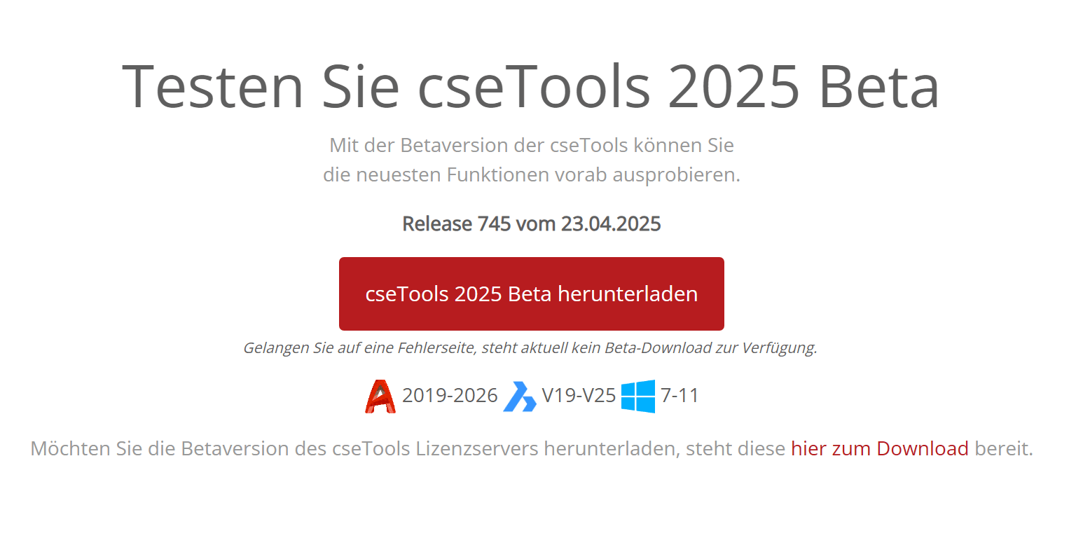 cseTools Betaversion herunterladen
